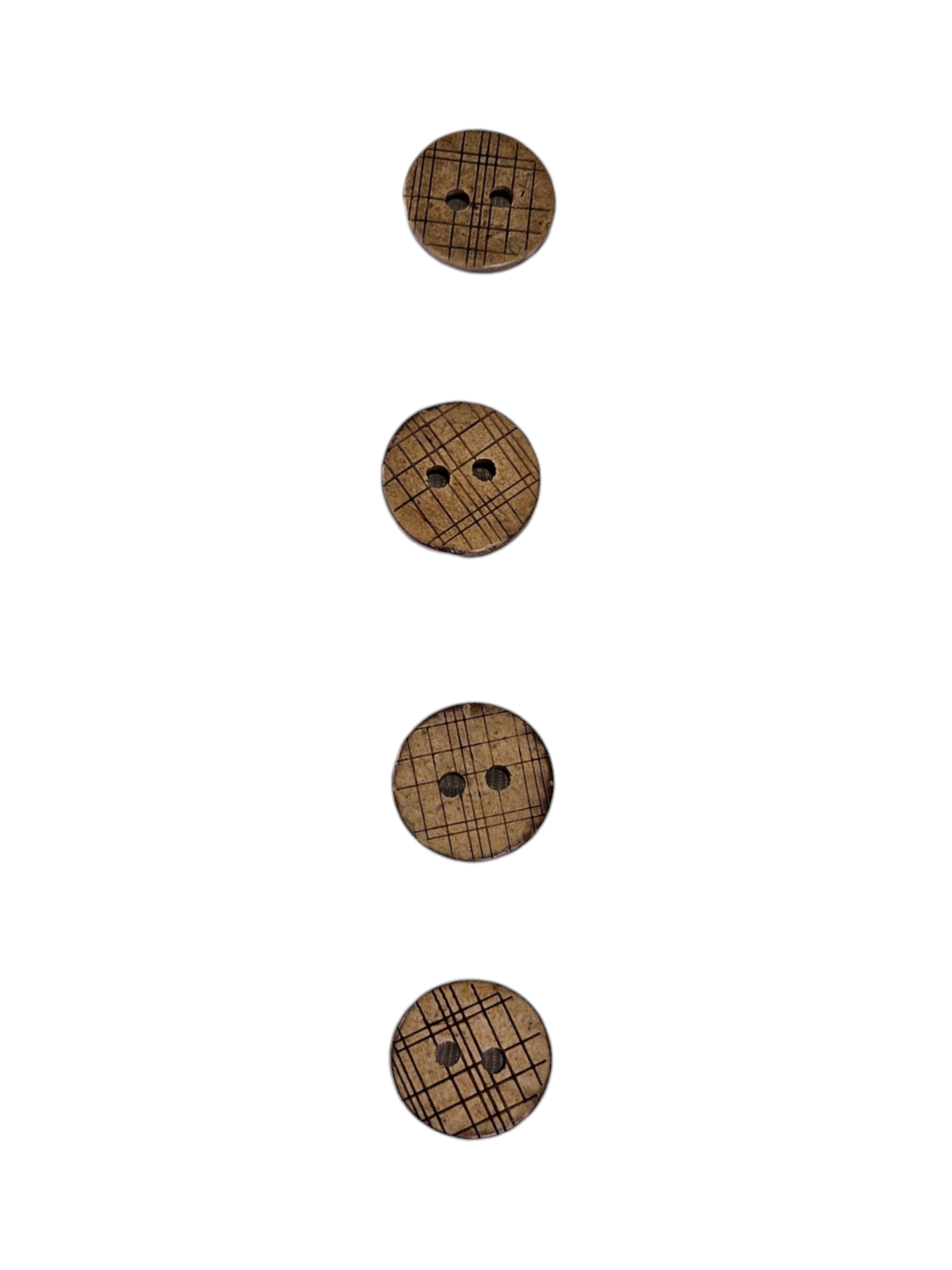Wooden Brown Buttons Round Criss-Cross – Sew Unique
